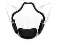 China Black Janpanese Style Reusable PC Clear Mouth Shield Mask Visor Medical for sale
