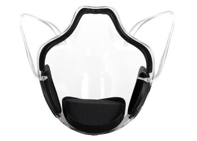 China Black Janpanese Style Reusable PC Clear Mouth Shield Mask Visor Medical for sale