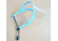 China Clear Breathable PPE Headband Face Shield With Elastic Headband That Attaches To Hat for sale