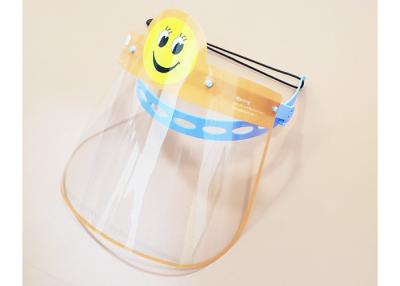 China Smiling Reusable Kids Plastic Face Shield For Boys Toddlers Childrens Face Visor for sale