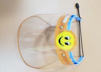 China Smiling Reusable Kids Plastic Face Shield For Boys Toddlers Childrens Face Visor for sale