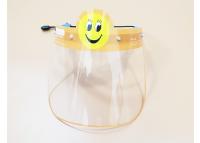 China Cartoon Reusable Anti Saliva Child Size Children'S Plastic Face Shield Hat for sale