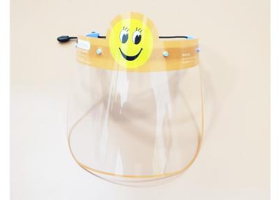 China Cartoon Reusable Anti Saliva Child Size Children'S Plastic Face Shield Hat for sale