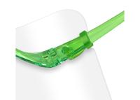 China Dental Foldable Sanitary Anti Spit Clear Reusable Face Shield Visor With Hd View for sale