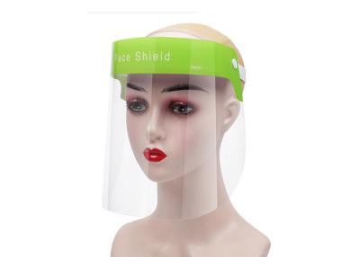 China Green Anti Splash Protective Clear Acrylic Cleanable Face Shield For Medical Use Reusable for sale