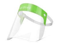 China Green Anti Splash Protective Clear Acrylic Cleanable Face Shield For Medical Use Reusable for sale