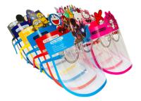 China Character Kids Plastic Face Shield With Glasses For School Protector for sale