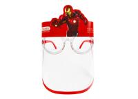 China 140x170x210mm Friendly Kids Plastic Face Shield Acrylic Boys Child Clear Face Shield Visor for sale