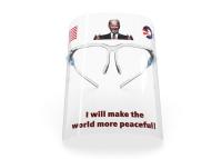 China Full Face Plastic Reusable Face Shield Visor to Make the Lips Reading Easier for sale