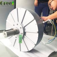 China Disc Low Rpm Wind Generator Coreless 48V 400Vac For Vertical Turbine for sale