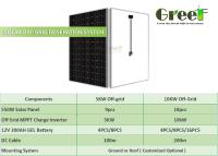 China Off Grid Solar System with 5kw/10kw Inverter and 12V 250AH GEL Battery for sale