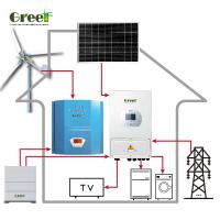China 5kW Solar Wind Hybrid Generator with LCD Panel Control 10kw Solar System for sale