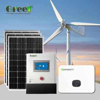 China 8kW-10kW Solar Wind Hybrid Power System With Remote And LCD Display for sale