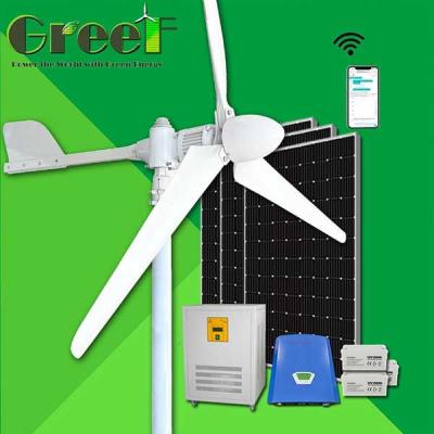 China 1KW 2KW On Grid Energy Horizontal Axis Wind Turbine For Home /Farm for sale