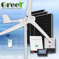 China 3 Phase AC Horizontal Wind Turbine Home Wind Solar Hybrid System 1KW 3KW 5KW 10KW for sale