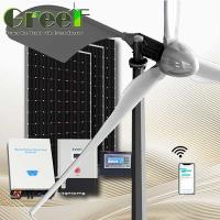 China Easy Installation AC Horizontal Axis Wind Turbine Generator Solar Hybrid System 5KW for sale