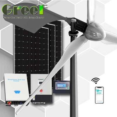 China 1KW 5KW 3 Phase AC Solar Hybrid Wind Turbine Power System Complete Kit for sale