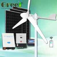 China 3KW Easy Residential Grid Tie On/Off-grid Solar Hybrid Wind Turbine To Generate Electricity for sale