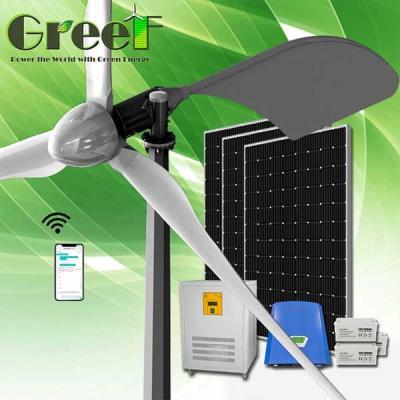 China 5KW Complete Solar Hybrid Wind Generator Turbine With Off Grid System for sale