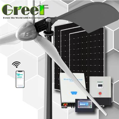 China High Efficiency Grid Tied Solar Wind Power Generator System 5KW for sale