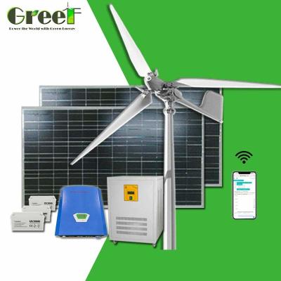 China 5kw PMG Rooftop High Efficiency Pitch Control Wind Turbine Generator For Home Use for sale