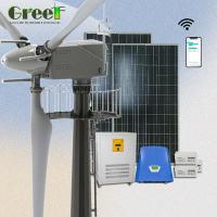 China Pitch Control Grid Tie Inverter Solar Hybrid Wind Turbine Easy Installation 30KW for sale