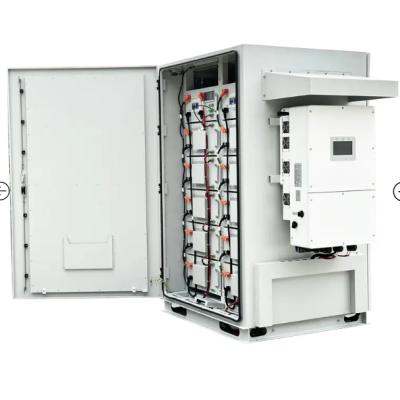 China Outdoor Battery Cabinet with 64.3 kWh to 241 kWh Capacity Featuring 48V Lithium Battery and 3.2V 314Ah Cell for Industrial Applications for sale