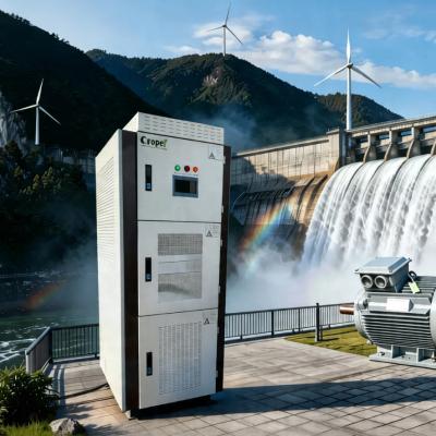 China Hybrid Converter with Water Gate Motor Control PWM Dump Load Protection and LCD Touch Screen for Hydropower Projects for sale