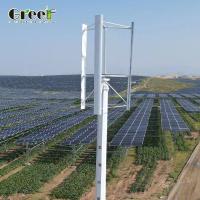 China Aluminium Body Copper Wire NdFeB Generator Vertical Axis Wind Turbine with Rated Rotation Speed 130-260RPM and IP54 Protection for sale
