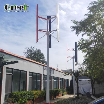 China Electromagnetic Dump-Load Braking Vertical Axis Wind Turbine with Magnesium-Aluminum Alloy Blades and Rated Rotation Speed 130-260RPM for sale