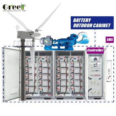 China Ac Output 220V 230V 240V Hybrid Solar System Solar Grid Wind Hydro Power Source Renewable Energy System for Industrial for sale
