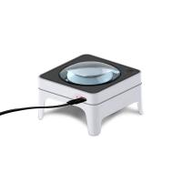 China Amazon K9 Glass Portable Desktop 72mm Diameter LED Handheld LED Magnifier for sale