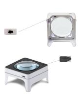 China Amazon K9 Glass Portable Desktop 72mm Diameter LED Handheld LED Magnifier for sale