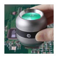 China Rechargeable 10X Magnification UV Anti-counterfeiting Magnifying Glass with LED Light and Scale Lens for sale
