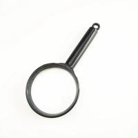 China New 40mm Magnifier Plastic Handheld Straight Handle with Hanging Hole Magnifier Reading HD Optical Glass Magnifier for sale