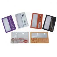China Custom Logo Credit Card Magnifier Pocket Plastic Magnifying Glass Business Cards for Wallet for sale