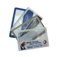 China Custom Logo Credit Card Magnifier Pocket Plastic Magnifying Glass Business Cards for Wallet for sale