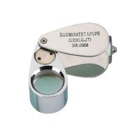 China Portable 20X21mm LED Diamond Magnifying Glass with Light Handheld Jewelry Loupe Screen Magnifier for sale