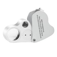 China Wufan LED Magnifier Glass 30X 60X Jewelers Eye Loupe with Bright Light for sale