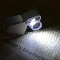 China Wufan LED Magnifier Glass 30X 60X Jewelers Eye Loupe with Bright Light for sale