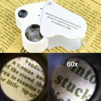 China Wufan LED Magnifier Glass 30X 60X Jewelers Eye Loupe with Bright Light for sale