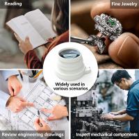 China Foldable Zoom Desktop Magnifier Reading/Jewelry Repair/Electronics For Detail Inspection for sale