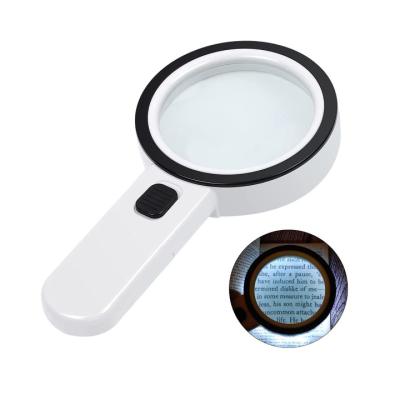 China Top Seller High Quality Custom Foldable Travel Makeup Mirror ABS Plastic Dual Portable Hand Lighted LED Mirror With Lights for sale