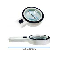 China Brand New High Grade/New Premium Wholesale  Light Lamp 30X Handheld Large Magnifier Lens Magnifying Glass with Stand for Inspect for sale