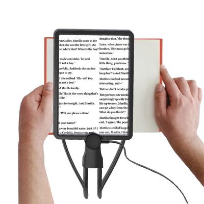 China 3-in-1 Design LED Magnifier with 48 LED Lights and 240mm x 170mm HD Square Lens Magnifying Glass for sale