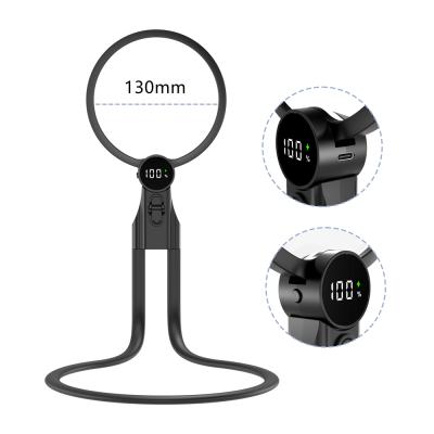 China Neck-hanging LED Magnifier with 3X+5X Magnification, 130mm HD PMMA Lens, and Rechargeable LED Light for sale
