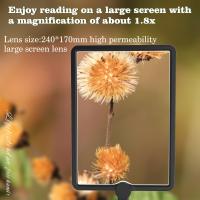 China 3-in-1 LED Magnifier with 240mm*170mm Lens, Rechargeable Design, and Magnetic Detachable Lens for Hands-Free Use for sale