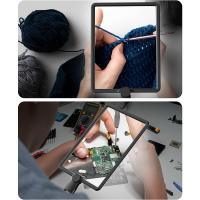 China 3-in-1 LED Magnifier with 240mm*170mm Lens, Rechargeable Design, and Magnetic Detachable Lens for Hands-Free Use for sale