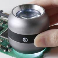 China Desktop Magnifying Glass 10X Optics Portable Magnifier Handheld Pocket Jewelry Reading for sale