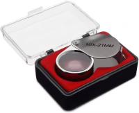 China 10X Magnification Jewelers' Loupe with Foldable Design and Durable Metal Construction for Jewelry Inspection for sale